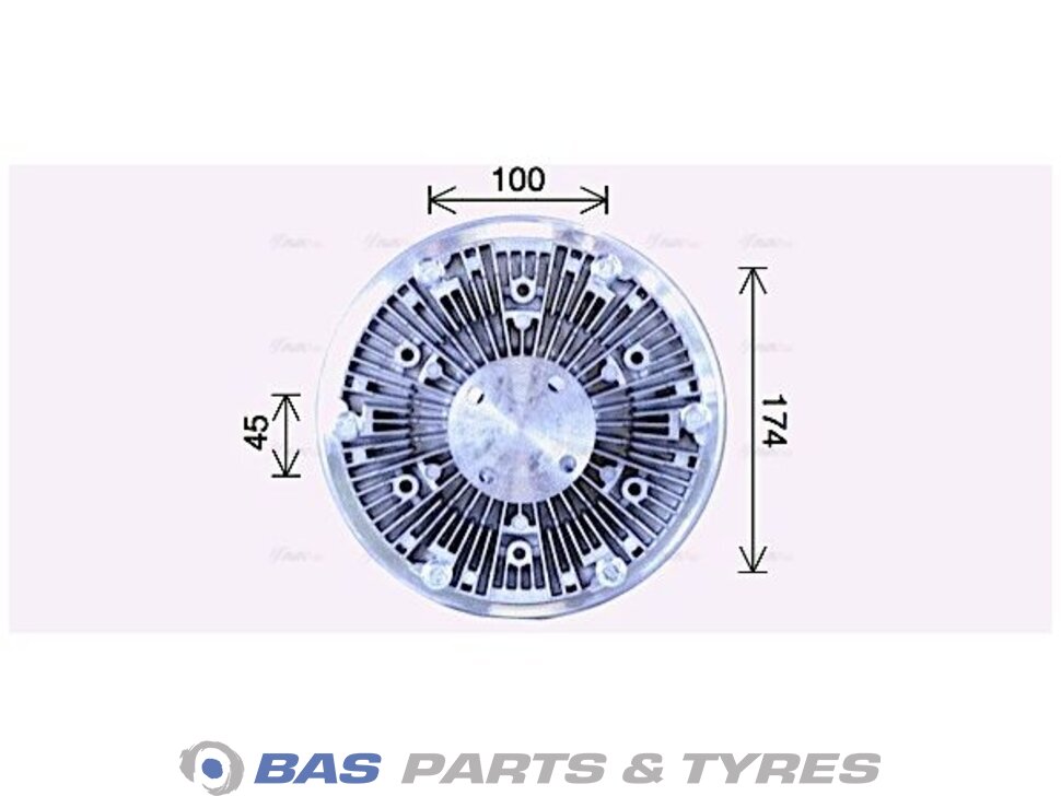 Visco coupling 9062001222 A 906 200 1222, A 906 200 2022 - BAS Parts