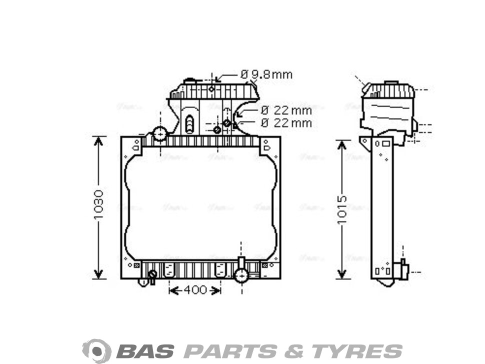 المشعاع AVA Cooling 81061016459 81061016459, 82061016074, 81061019477 ...