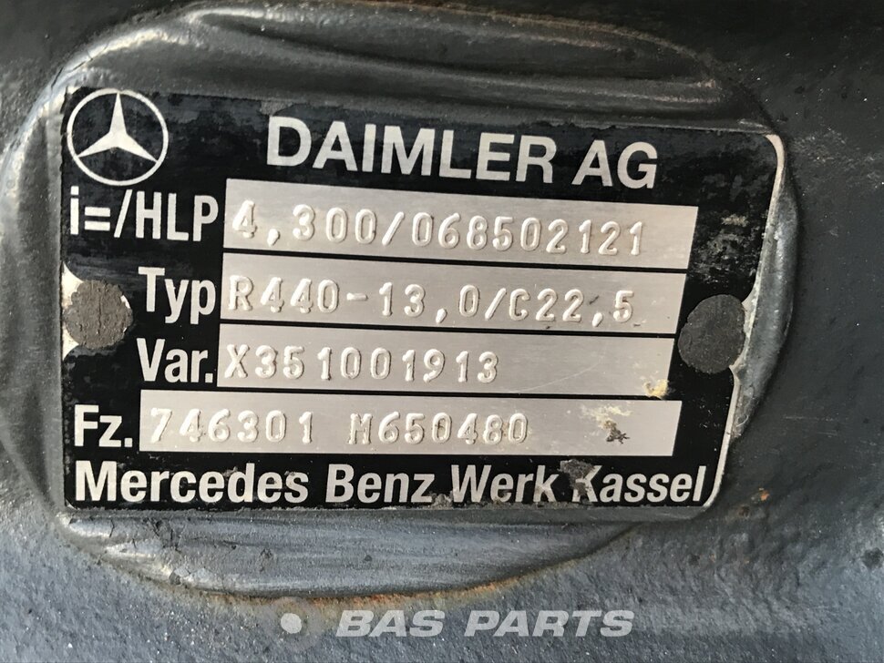 Mechanizm różnicowy Mercedes R440-13A/C22.5 A 000 350 43 03 A 000 350 ...